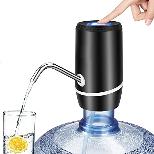 Water Dispenser for 5 Gallon Bottle, Mini Small Water Jug Dispenser, Automatic 5 Gal Cold Water Pump Stand for Office, Home, Kitchen, and Camping