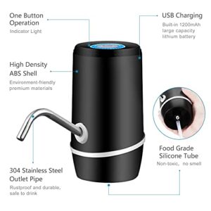 Water Dispenser for 5 Gallon Bottle, Mini Small Water Jug Dispenser, Automatic 5 Gal Cold Water Pump Stand for Office, Home, Kitchen, and Camping