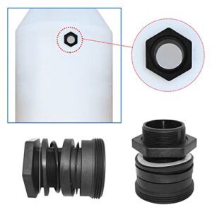 154714 Bulkhead Replacement Kit Compatible with 2-inch Triton II Pool and Spa Sand Filter, Aftermarket Part