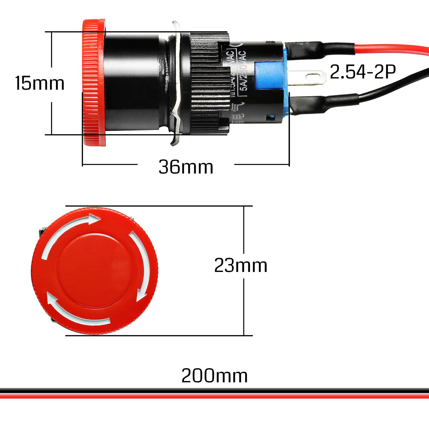 Genmitsu Essential Accessories Kit for CNC Machine 3018PROVer/ 3018PROVer Mach3/ 3018MX3, Includes Emergency Stop, Z-Axis Tool Setting Touch Probe, 6PCS Micro Limit Switches with 1M 3 Pin Cable