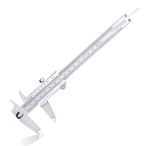 Clockwise Tools Vernier Caliper, DVLR-0605D 0-6 Inch/150 mm, Inch/Metric Conversion, Stainless Steel