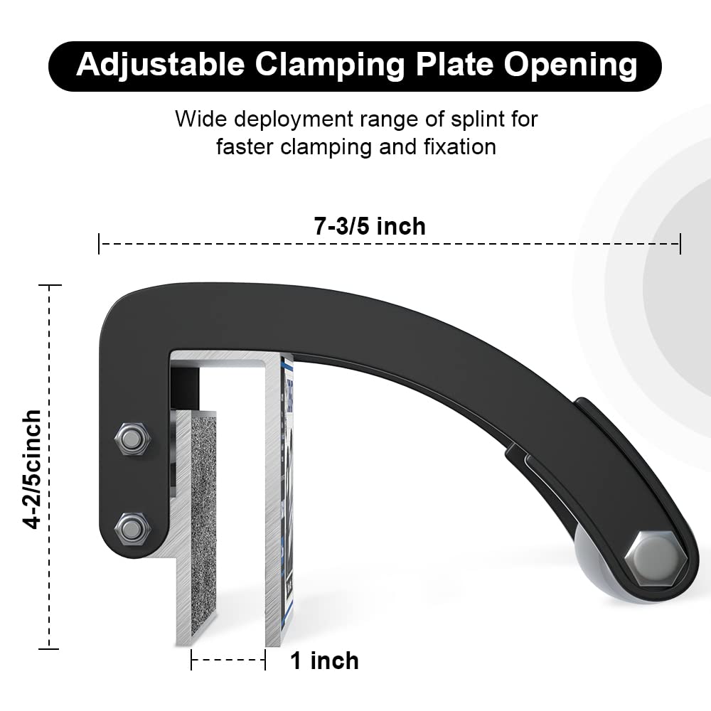 XDENGP Panel and Plywood Carrier, Plywood Lifting Tool and Drywall Carrying Tool, Aluminum Alloy Soft-Grip Handle Gripper Lift for Sheetrock, Adjustable Clamp Carrier Thickness up to 3/4 inch