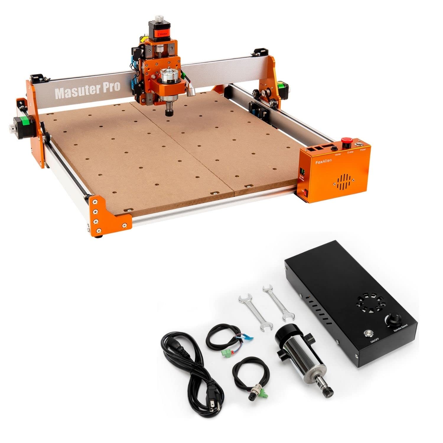 FoxAlien Masuter Pro 4040 CNC Router Machine + 300W Spindle Upgrade Kit