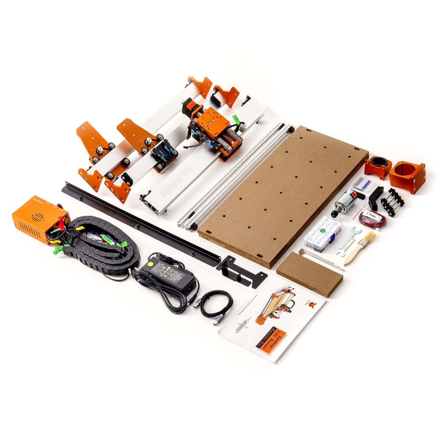 FoxAlien Masuter Pro 4040 CNC Router Machine + 300W Spindle Upgrade Kit