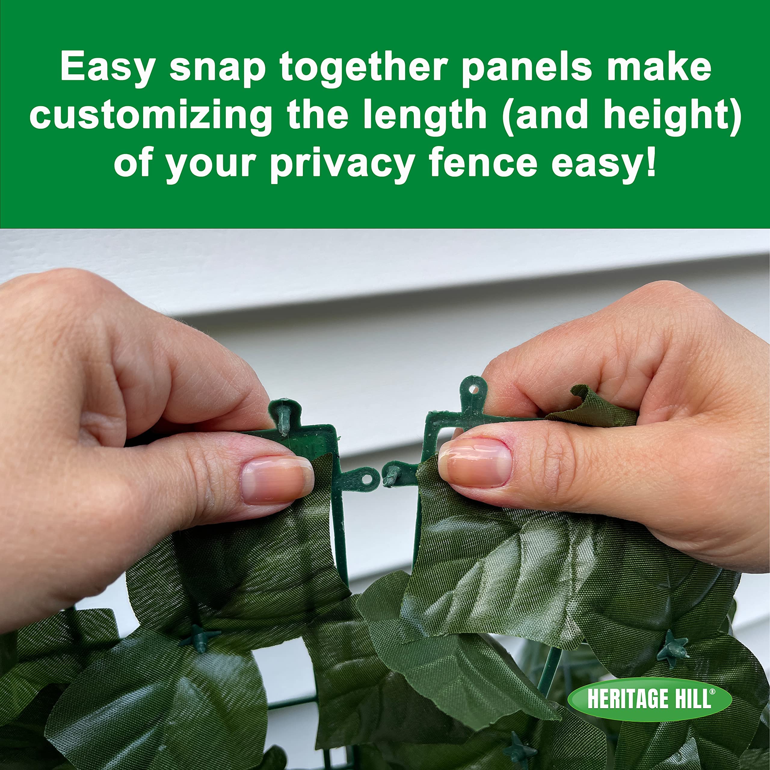 Artificial Ivy Balcony Privacy Screen, UV Coated Faux Ivy Privacy Fence Screen - Expandable Fake Ivy Fence - Ivy Fence Privacy Screen, Artificial Ivy Privacy Fence, Patio Decor For Fences Up To 4 Feet