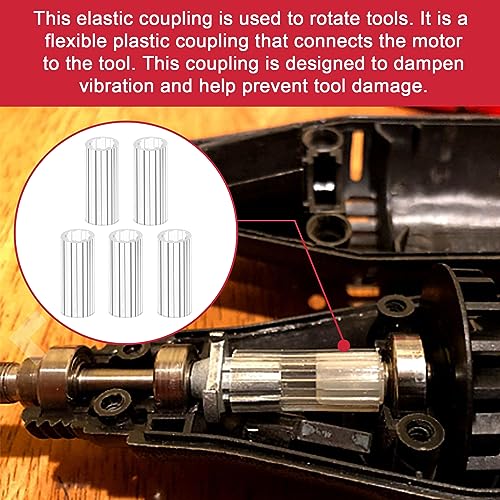 395 Multi-Tool Flexible Coupling Compatible with Dremel Parts 2615294309 5pcs Rotary Multi Tool Coupling