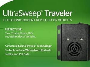 Good Life Inc. UltraSweep Traveler | Rodent Repellent for Vehicle Engines | Humane Ultrasonic Sounds | Flashing LED Lights | Automatic On & Off | Repels Rodents & Pests | for Car, Truck, Boat & RV