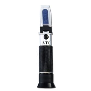 handheld portable brix refractometer 0~20% brix meter with measurement accuracy 0.1% ht112atc