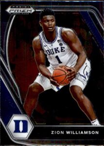 zion williamson 2021-22 panini prizm draft picks #63 nm+-mt+ nba basketball