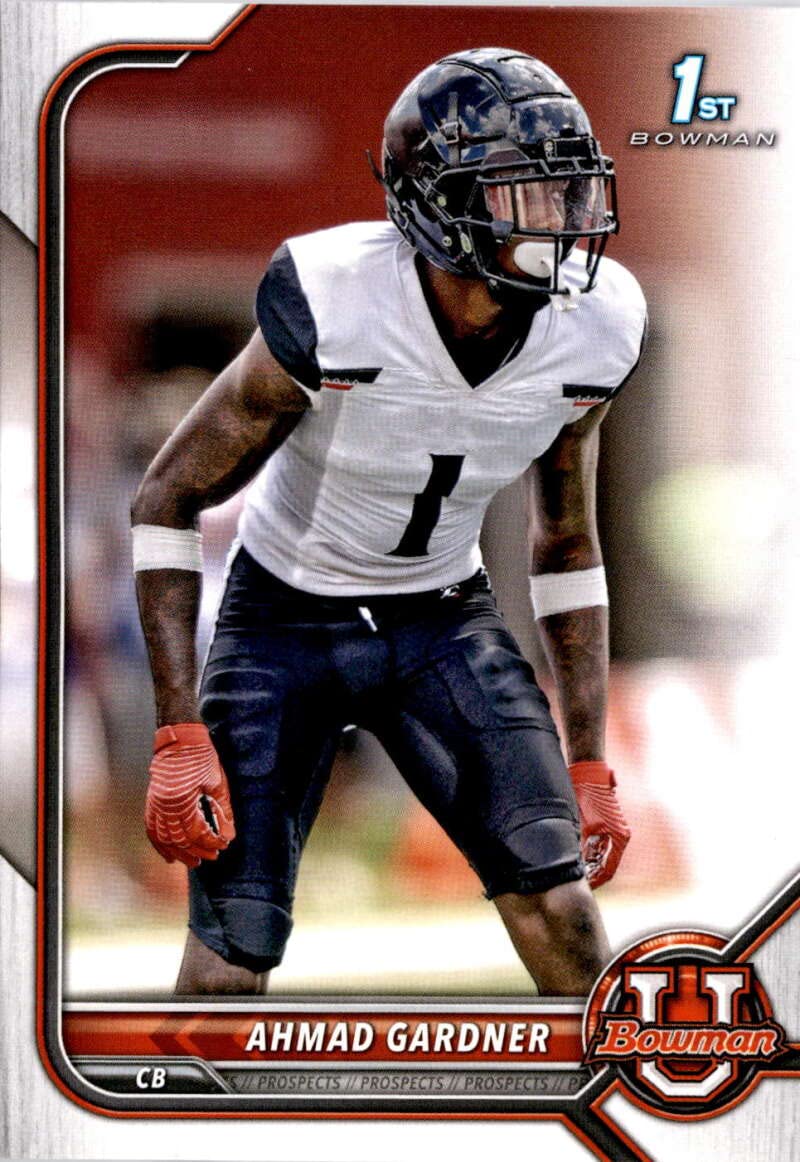 AHMAD GARDNER RC 2022 Bowman University #38 ROOKIE NM+-MT+ NFL Football NCAA Paper