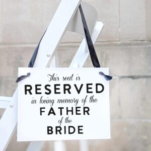 Script Wedding Memorial Sign for Mother/Father or Grandparents of the Bride/Groom (Father of the Bride)