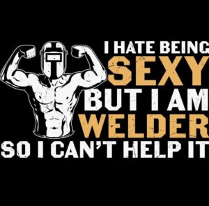 4” sexy welder sticker welding decal funny helmet hard hat tool box laptop decal for car bumper truck window laptop