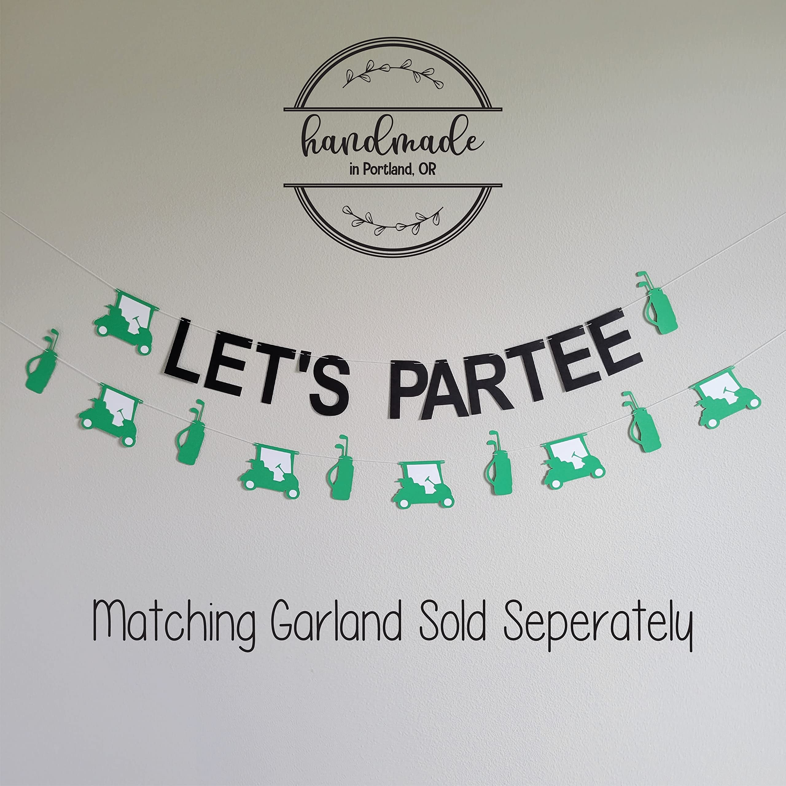 Let's Partee Golf Themed Banner Golf Birthday Decoration, Golf Party, Golf Banner, Golf Birthday Sign, Let's Par-Tee