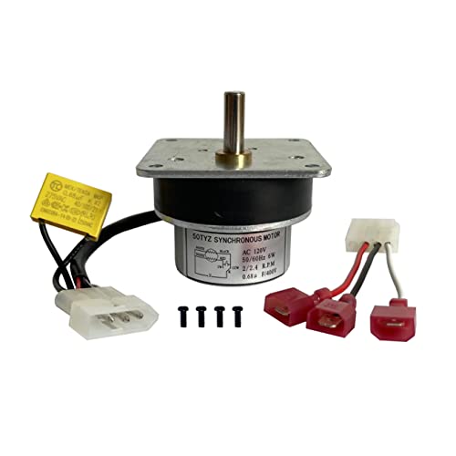 120V 2.4RPM Pellet Stove Auger Feed Motor 812-4421/4420 Replacement Parts Compatible with PS35, PS50, CAB50