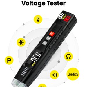 KAIWEETS Multifunction Non Contact Voltage Tester(ST100) and Outlet Tester(KM117B), Home Electricity Problem Checker