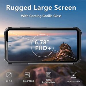 OUKITEL WP19 [21000mAh Battery] Rugged Smartphone Unlocked, 64MP Camera Night Vision Mobile Phones 8GB+256GB IP68 Waterproof Cellphone, Android 12 Cell Phone, 6.78" HD+ Dual SIM 4G Smartphones OTG/NFC