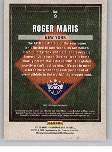 2022 Panini Diamond Kings #9 Roger Maris New York Yankees Baseball Trading Card