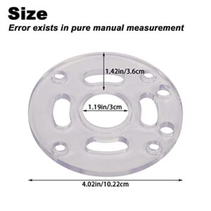 DNP613 Router Sub Base Compatible with D-EWALT 20V Compact Routers Round Subbase, Adopts a Transparent Design Ensure Maximum Visibility in Operation - for D-EWALT 611 Router Models (Round) 2 Pack