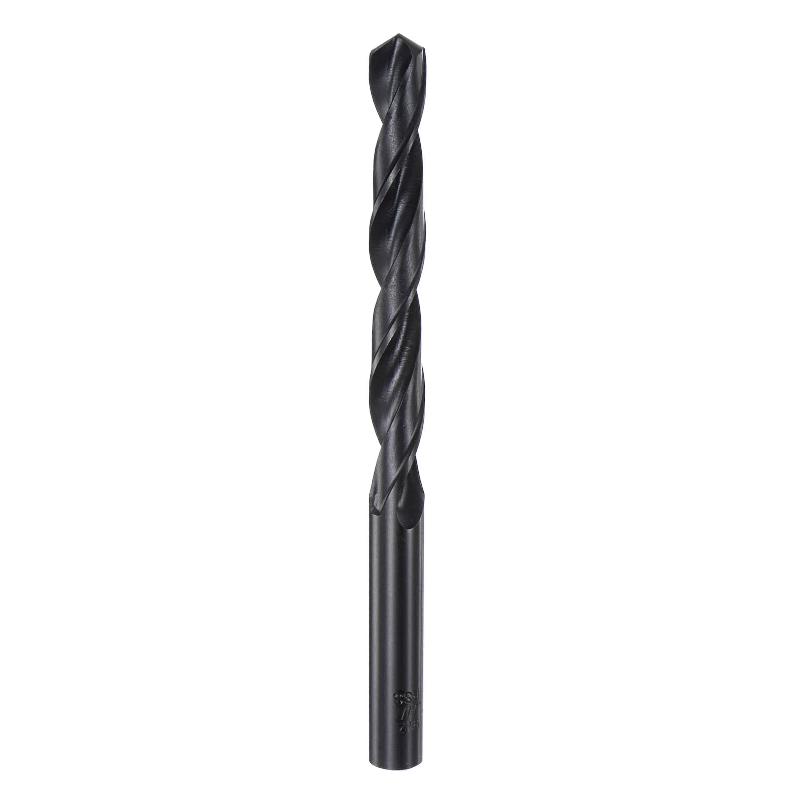 uxcell 6542 High Speed Steel Straight Shank Twist Jobber Drill Bit, Fully Ground Black Oxide Drill Bits 9.2mm Drill Diameter 125mm Total Length 1 Pcs