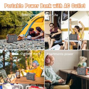 Mini Power Station 100W/146Wh and 65W/88.8Wh Portable AC Power Laptop Charger, ZeroKor Portable Power Station Bundle with AC Outlets for Home Use Camping RV Travel Emergency VanLife