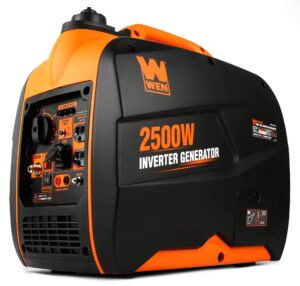 wen df250i super quiet 2500-watt portable dual inverter generator with fuel shut-off, black