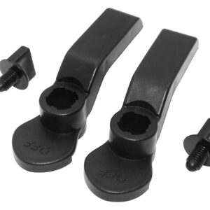 Valve Handle R0487200/7433 and Knob 4603/R0486900 Replacement Kit，Compatible with Zodiac Jandy 2-Port/3-Port Valve Handles 4733, R0487200, 1301-Black(2 Pack)