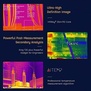 (Android Only) InfiRay T2S+ Thermal Camera, Android Type-C T2S Plus Infrared Camera for Smartphones, 256X192 IR Resolution,8 mm Macro Lens, -20°C~450°C Temp Range, Analysis Capability