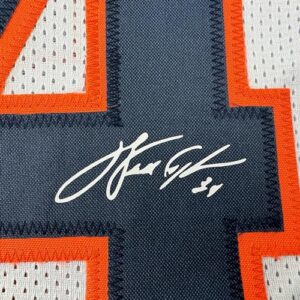 Facsimile Autographed Walter Payton Chicago White Reprint Laser Auto Football Jersey Size Men's XL