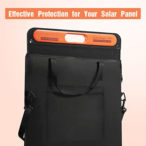 Yoyong Solar Panel Storage Bag, Carry Bag for Jackery 100W Solar Panel Kit Portable Solar Panel Carrier Protective Case, Can Hold 2 Panels - 23" X 33"