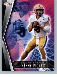 2022 sage high series #132 kenny pickett pittsburgh rc rookie football trading card