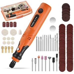 hardell 3.7v cordless rotary tool, rechargeable rotary tool kit with 3-speeds, mini rotary tool with 94 accessories for diy crafting, drilling, sanding, cutting, grinding, polishing, engraving