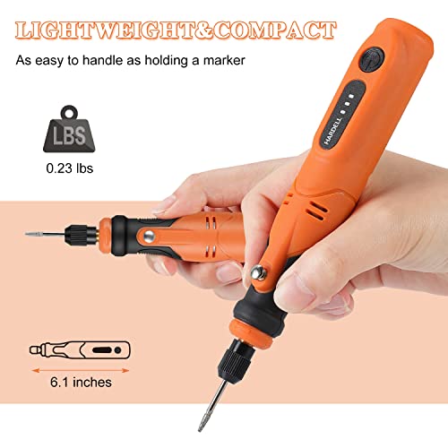 HARDELL 3.7V Cordless Rotary Tool, Rechargeable Rotary Tool Kit with 3-Speeds, Mini Rotary Tool with 94 Accessories for DIY Crafting, Drilling, Sanding, Cutting, Grinding, Polishing, Engraving