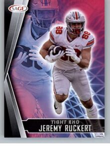 2022 sage high series #143 jeremy ruckert ohio state rc rookie football trading card