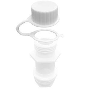 Drain Plug caps, for Igloo Cooler Threaded Drain Plug Caps with Tether. Cooler Replacement Parts. Replacement Cooler Threaded Drain caps. White Cooler Drain Plug Cover. Compatible with Igloo.Set of 2.