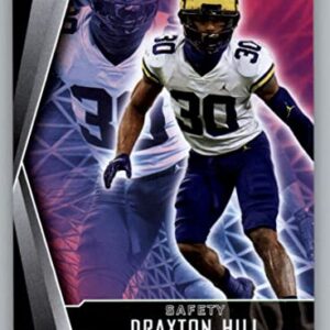 2022 Sage High Series #165 Daxton Hill Michigan RC Rookie Football Trading Card