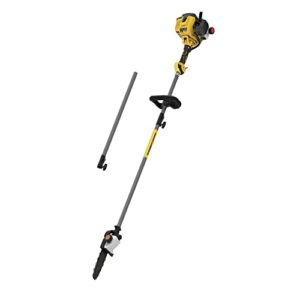 dewalt gas pole saw, 27cc, 10-inch, attachment capable (dxgp210)