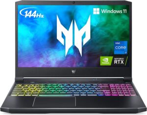 acer predator helios 300 ph315-54 ph315-54-714u 15.6 gaming notebook - full hd - 1920 x 1080 - intel core i7 11th gen i7-11800h octa-core [8 core] 2.30 ghz - 16 gb total ram - 1 tb hdd