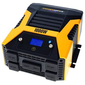 PowerDrive Plus PWD1000P 1000 Watt Wireless Power Inverter with Bluetooth(R) Technology and Remote Control