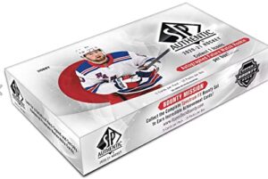 2020/21 upper deck sp authentic nhl hockey hobby box (18 pks/bx)