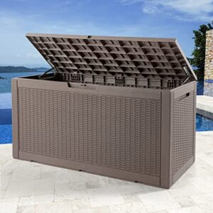 Plastics Deck Box，Patio Storage Box