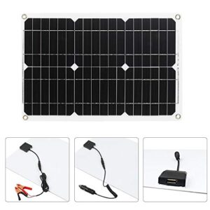 18W 12V Solar Panel Kit Off Grid Monocrystalline Module with Solar Charge Controller SAE Connection Cable Kits