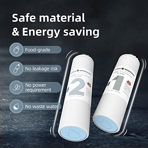 Weiss Wasser Ultra-Filtration Under Sink Water Filter, Reduces Lead, Chlorine, Bad Taste & Odor, Under Counter Water Filter Direct Connect to Kitchen Faucet, with Dedicated Faucet,WU2.SH01