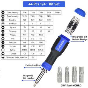 SHOWPIN Precision Repair Screwdriver Set: 191 in 1 Computer Repair Tool Kit with 164 Bits - Multi Screwdriver for Laptop PC Household Refrigerator Washing Machine Dryer HVAC