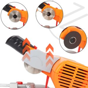 Benchtop Cut-Off Saw Miniature Compound-Cutting - SI FANG Mini Miter Cut-Off Chop Saw for Metal Wood Plastic Crafts Making Carbon Arrow Shafts Cutting, Max 45° Adjustable Small Electric Table Saw