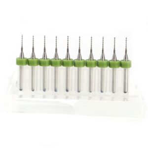 10pcs PCB Drill Bit Set, 0.7mm Micro Drill Bits 1/8" Shank Tungsten Carbide Rotary Tool for Print Circuit Board Stone CNC Engraving (0.7mm)