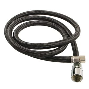 kingston brass ksslspr1k nyloom 60" kitchen faucet spray hose, silver gray/polished chrome