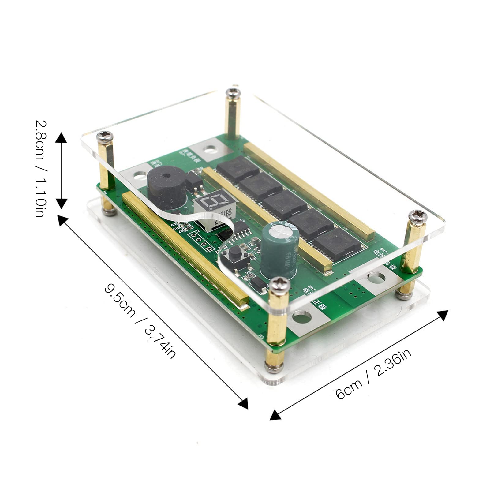 FOUF Welding Machine Circuit Board,Welding Machine Pen DIY Portable 12V Battery Storage Spot Welder Pen PCB Circuit Board Welding Current,DIY Portable Battery Storage Spot Welder(Bare metal full set)