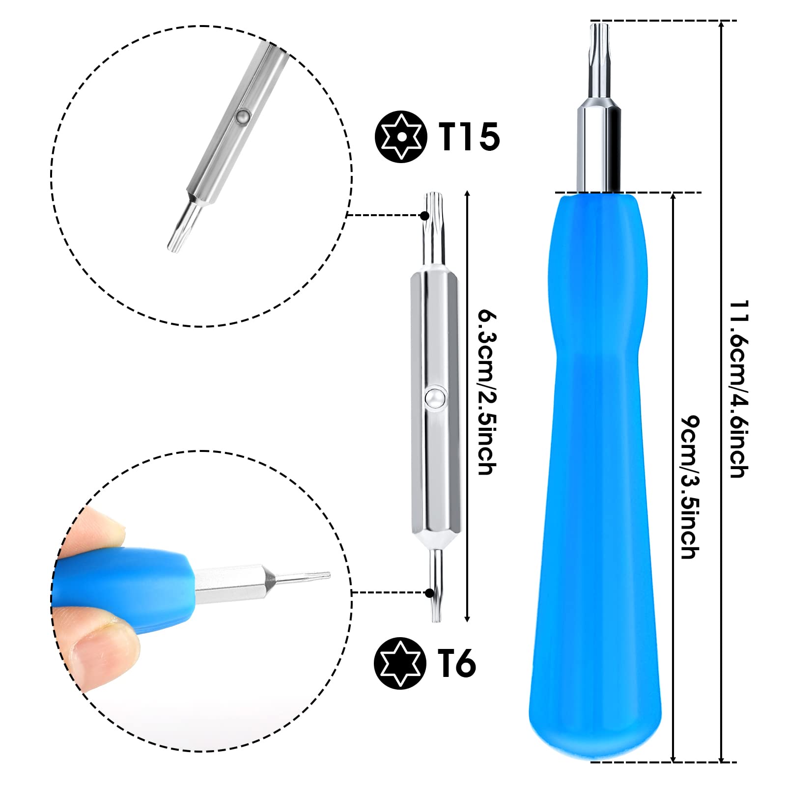 Doorbell Screwdriver Replacement,Double-ended Screwdriver for Doorbell Replacement Bit Fit for All Doorbells include Video Doorbell, Video Doorbell 2, Pro and Elite