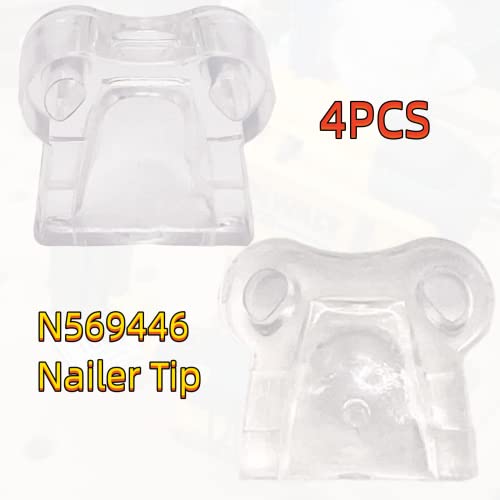 N558471 N569446 Nailer No Mar Tip （4 PCS）Compatible with DeWalt Replaces DCN680D1 DCN681B SURPOUF