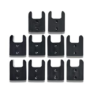 (10 Pack) Tool Holders / Mounts for Milwaukee M18 Tools - Commander Tool & Garage Organization (Black)